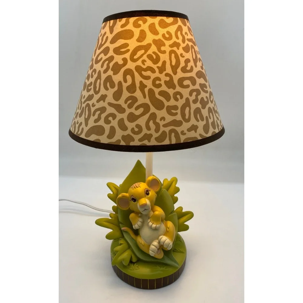 Disney | Accents | Rare Disney Lion King Simba Table Lamp Leopard Print ...